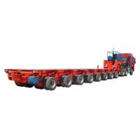 China Heavy Duty I Beam Lowbed Semi Trailer with Dual Line Braking System and Reinforced Gooseneck for sale