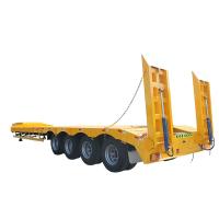 China High-Quality Heavy-Duty 3/4/5-Axle Lowbed Trailer 80T 90T 100T Hydraulic Detachable Gooseneck Lowboy Semi-Trailer for sale