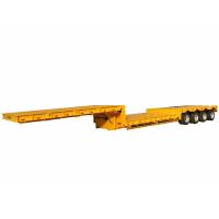 China High-Quality Heavy-Duty 3/4/5-Axle Lowbed Trailer 80T 90T 100T Hydraulic Detachable Gooseneck Lowboy Semi-Trailer for sale