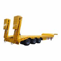 China High-Quality Heavy-Duty 3/4/5-Axle Lowbed Trailer 80T 90T 100T Hydraulic Detachable Gooseneck Lowboy Semi-Trailer for sale