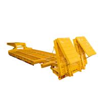 China Custom 70-200 Tons Capacity Lowbed Semi Trailer with 2550mm Width and 4000mm Height for Heavy Transport for sale