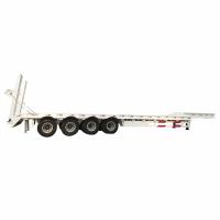China Heavy Duty Lowboy Trailer Lowbed Semi Trailer With Mechanical Ladder Truck Trailer for Zimbabwe for sale
