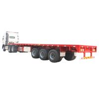 China 15 Meters 40Ft Platform 20Ft Box Loader Container Semi Trailer Flatbed Semi Trailer for Ocean Shipping for sale