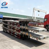China Factory-Sourced 2/3/4 Axle Steel Folding Gooseneck Low Bed Trailer Drop Deck Semi Trailer with Flip Axle Lowbed Gossneck for sale