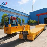 China Factory Price 3 4 Axles Excavator Delivery Lowboy Lowbed Semi Trailer Low Bed Low Loader Trailer for sale