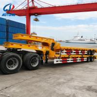 China Factory Price 3 4 Axles Excavator Delivery Lowboy Lowbed Semi Trailer Low Bed Low Loader Trailer for sale