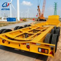 China Lowbed Price Excavator Transporter Low Bed Truck Semi Trailer With Hydraulic Ramp Multi 3 4 5 Axle 40 60 80 120 100 Ton for Sale for sale