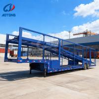 China Car Carrier Semi Trailer with 28T Two Speed Landing Leg T700 High Strength Steel and 245/70R19.5 Tires for sale