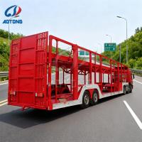 China Car Carrier Semi Trailer with 28T Two Speed Landing Leg T700 High Strength Steel and 245/70R19.5 Tires for sale