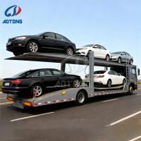 China 2 Axles Car Carrier Semi Trailer with 4-21 Units Capacity and 28T Two Speed Landing Leg for Efficient Car Transport for sale