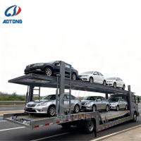 China 2 Axles Car Carrier Semi Trailer with 4-21 Units Capacity and 28T Two Speed Landing Leg for Efficient Car Transport for sale