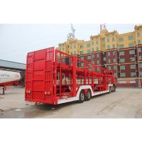 China Custom 2/3 Axles Double Deck 6/8/10 Hydraulic Lifting Car Carrier Semi Trailer with 245/70R19.5 Tires for sale