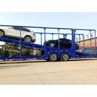 China Hydraulic Lifting Double Deck Car Carrier Semi Trailer with 4-21 Units Capacity and 28T Two Speed Landing Leg for sale