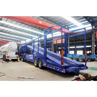 China Customizable Car Carrier Semi Trailer with Q345B Carbon Steel Main Beam and Lightweight Truss Structure for 4-21 Units Capacity for sale