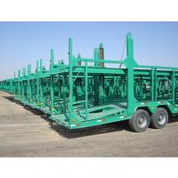 China Heavy Duty Car Carrier Semi Trailer with T700/Q345 Steel Main Beam Hydraulic Lifting and JOST King Pin for sale