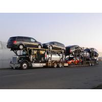 China Double Deck Hydraulic Lifting SUV Car Carrier Semi Trailer with 28T Two Speed Landing Leg and Q345B Main Beam for sale