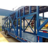 China Double Deck Hydraulic Lifting SUV Car Carrier Semi Trailer with 28T Two Speed Landing Leg and Q345B Main Beam for sale