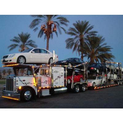 China 16Mn Mild Alloy Car Carrier Semi Trailer with 50# King Pin and 15Ton Static Capacity for Heavy Duty Vehicle Transport for sale