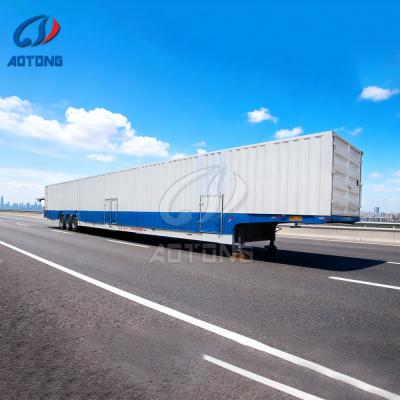 China 40 Ton 60 Ton Car Hauler Trailer with 10 Cars Transport Capacity and Customized Dimensions for sale