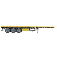 China 40FT Container Flatbed Trailer with LED Light 7 Ways 24V 12500mm Dimensions and 500mm High Main Beam for sale
