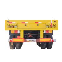 China 40FT Container Flatbed Trailer with LED Light 7 Ways 24V 12500mm Dimensions and 500mm High Main Beam for sale