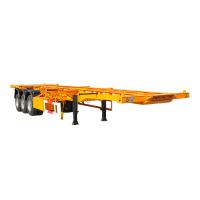 China 20 Feet Container Skeleton Semi Trailer 3 Axles Port Container Transportation for sale