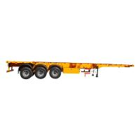 China 20 Feet Container Skeleton Semi Trailer 3 Axles Port Container Transportation for sale