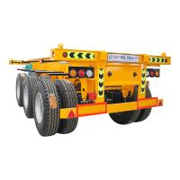 China 20 Feet Container Skeleton Semi Trailer 3 Axles Port Container Transportation for sale