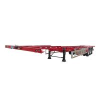 China 12m Container Semi Trailer with 12500mmX250mmX1550mm Dimensions and 5-6.5T Tare Weight for Heavy Duty Transport for sale