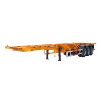 China 12m Container Semi Trailer with 12500mmX250mmX1550mm Dimensions and 5-6.5T Tare Weight for Heavy Duty Transport for sale