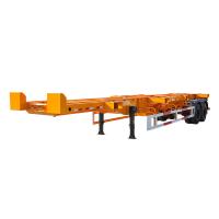 China ABS Anti-Lock Braking System Skeleton Semitrailer for Container Transport 45 20 40 FT Container Trailer Heavy-Duty Low Bed Trailer with Anti-Lock Braking System for sale