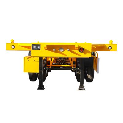 China 20feet 40feet 45feet 2/3/4 Axle Skeleton Type Container Transport Chassis/Frame Truck Semi Trailer for sale