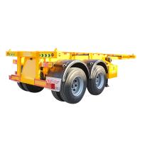 China 20feet 40feet 45feet 2/3/4 Axle Skeleton Type Container Transport Chassis/Frame Truck Semi Trailer for sale