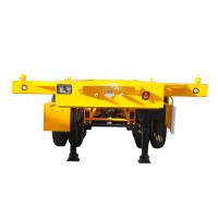 China 2axle/3axle/4axle 10FT/20FT/40FT/45FT Container Semi Trailer with 12R22.5 Tyre and Heavy Duty I Beam for sale