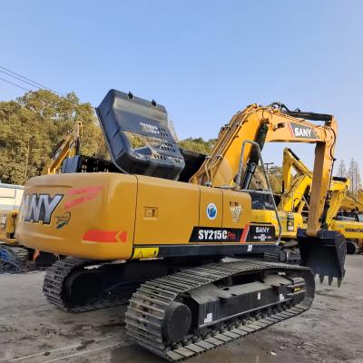 China 21900kg Second-hand Good Condition 118kw Power Sany SY215C Excavator With Bucket capacity 0.8-1.2m³ for sale