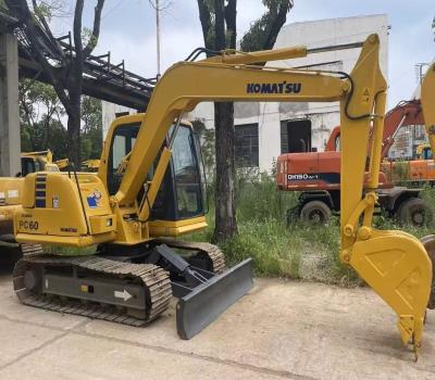China Japan six tons of second-hand  strong power mini Komatsu crawler excavator PC60-7 for sale