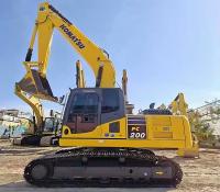 China PC200-8 Used Komatsu Excavator Yellow Track Length 2840mm for sale