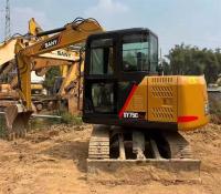 China Second Hand 7 Ton SANY SY75C PRO Excavator Construction Multi Function Digger for Sale for sale