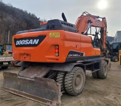 China Original Korea Used Doosan DH140W With Good Condition Wheel Excavator for sale