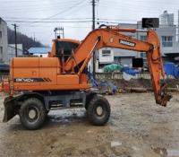 China Original Korea Used Doosan DH140W With Good Condition Wheel Excavator for sale