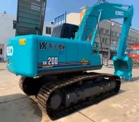 China 2015 year 20600kg Blue Second--Hand Kobelco Excavators Sk200 with Hino Hino J05E Engine model for sale