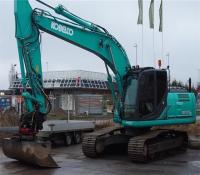 China Green Used Kobelco Excavator Hydraulic SK210LC for sale