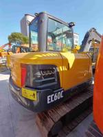 China Second Hand Factory price 6 tons Mini Vollvo EC60C  Hydraulic Crawler Excavator for Utility Installation for sale