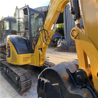China Original Factory Made Komatsu PC55 Excavator 5 Ton Small Used Komatsu Digger for sale