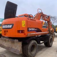 China Original Used Doosan Excavator DH150w-7  Doosan Wheel Excavator for sale