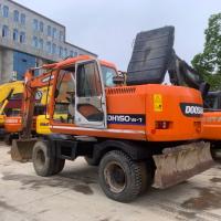 China Original Used Doosan Excavator DH150w-7  Doosan Wheel Excavator for sale