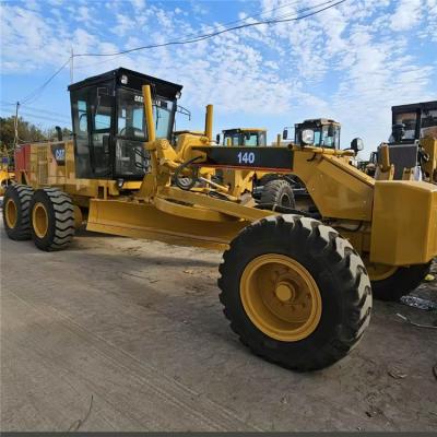 China Straight Blade Diesel Grader with Rear Ripper Attachment 4-Cylinder Engine Low 1200 Working Hours for sale