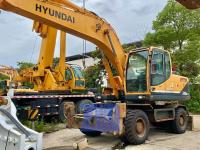 China Second Hand Korean Original HYUNDAI 210W-9 Wheeled Excavator 21Ton Heavy Duty Construction Equipment for sale