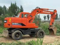 China Used Doosan  DH150 Wheel Excavator in Good Condition for sale