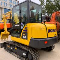 China Used  Komatsu PC56 Mini Excavator Digger With Bucket Capacity 0.055-0.22m3 for sale